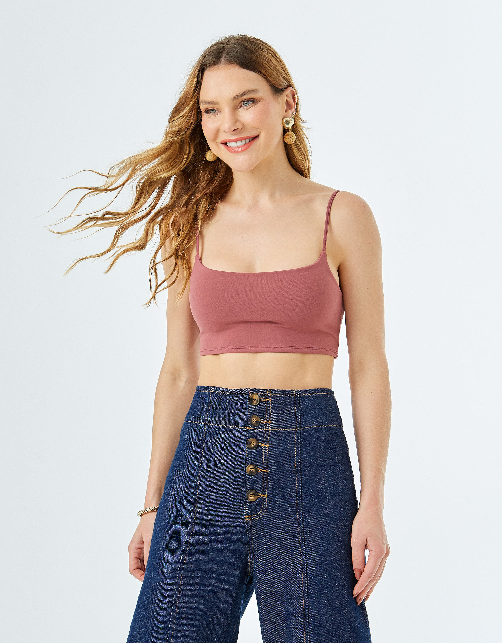 Top Faixa Basic - Roxo Tulipa