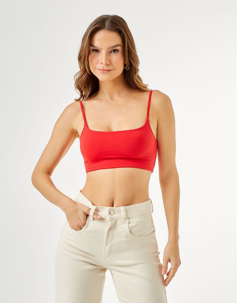 Top Faixa Basic - Vermelho - Zinzane