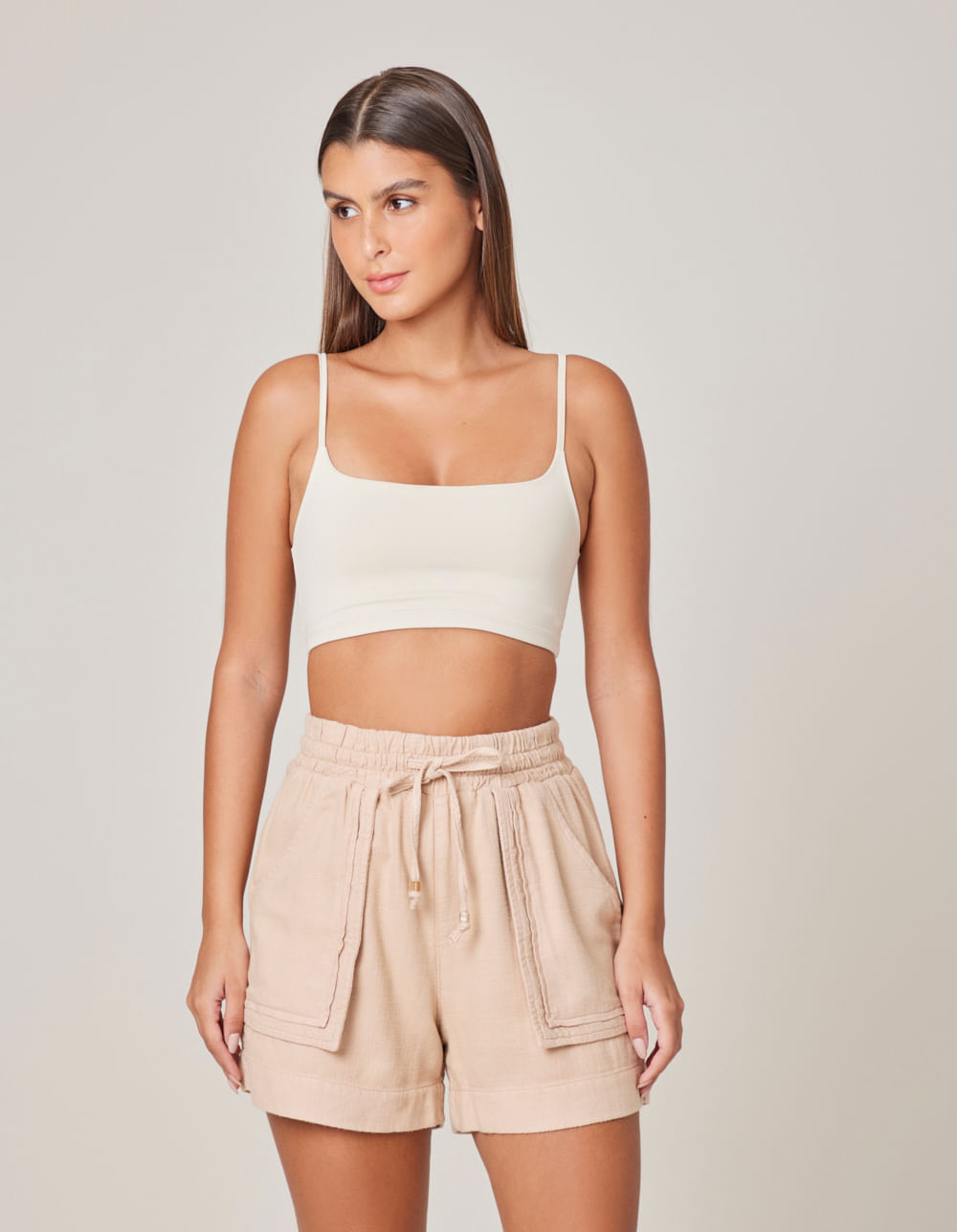 Top Faixa Basic - Areia - Zinzane