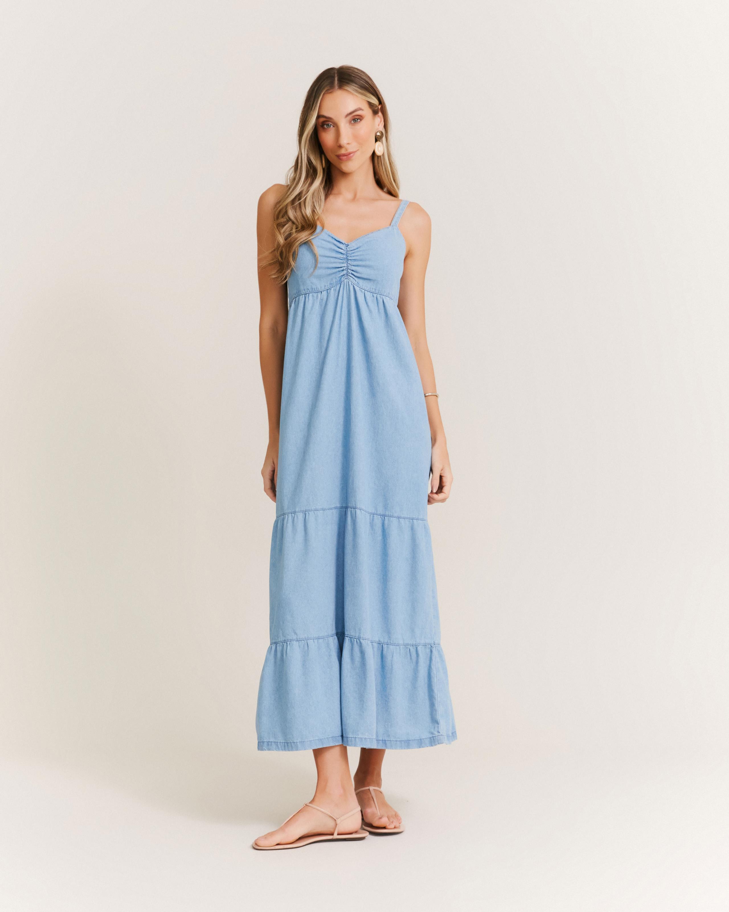Vestido Liocel Marias - Denim Claro
