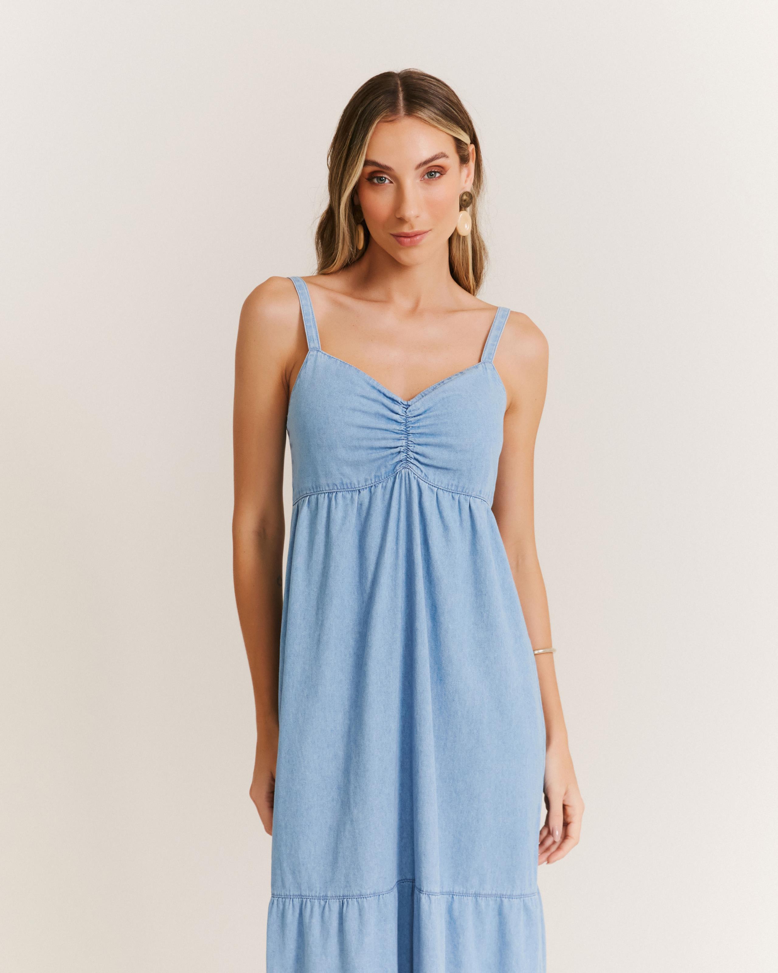 Vestido Liocel Marias - Denim Claro