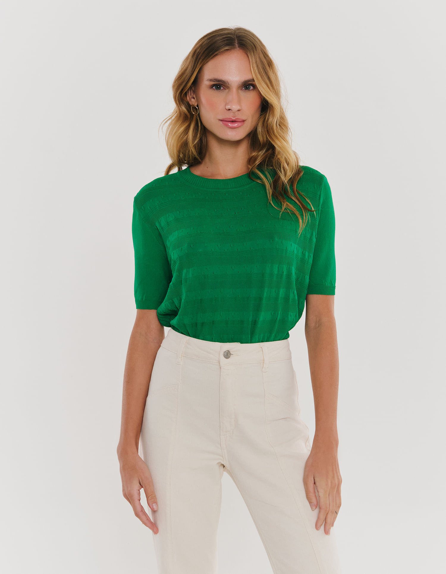 Blusa Modal Plus - Verde - Zinzane