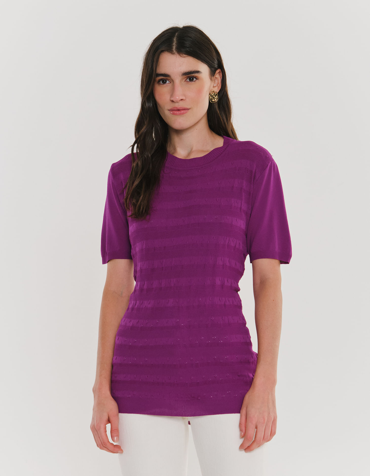 Blusa Modal Plus - Fucsia